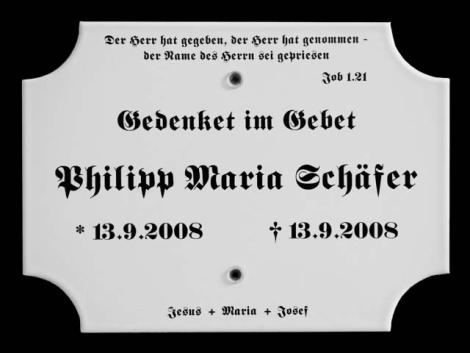 Grabschilder in Emaille